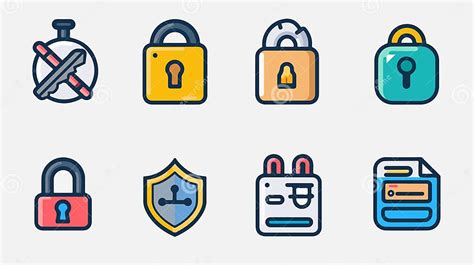 Identity Related Password Icon For Security Concepts Stock Vector