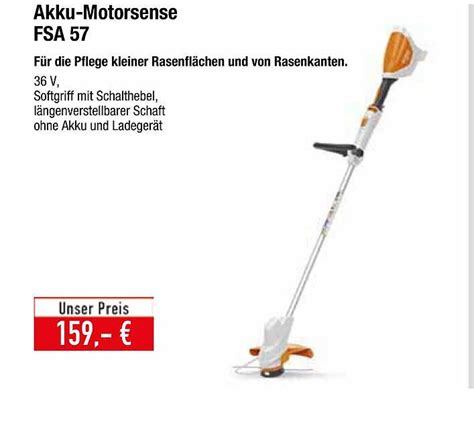 Akku Motorsense Fsa Angebot Bei Kulow Gartentechnik Prospekte De