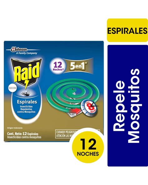 RAID Espirales Para Mosquitos X 12 Unidades