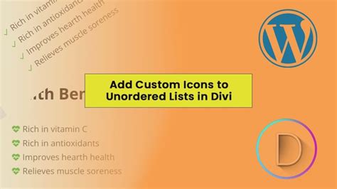 How To Add Icon To List Elements In Divi Dieno Digital Marketing Services