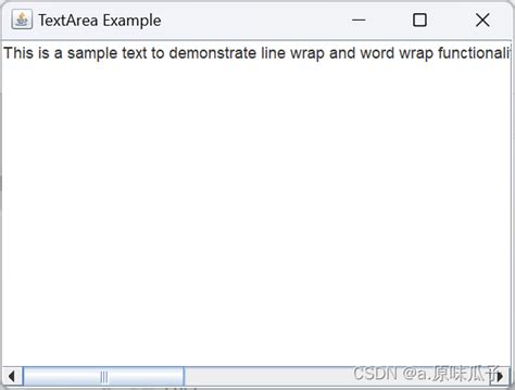 Java中setlinewraptrue和setwrapstylewordtrue优化textarea Csdn博客