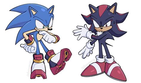 Sonic The Hedgehog And Shadow The Hedgehog Sonic Drawn By Chronocrump