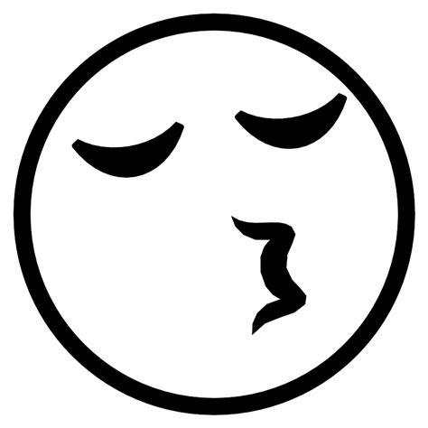 Kissing Face With Closed Eyes Vector Svg Icon Svg Repo