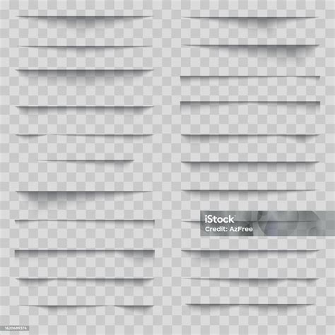 사실적인 그림자 효과의 집합입니다 포스터 전단지 명함 배너 그림자 컬렉션 벡터 A형 입간판에 대한 스톡 벡터 아트 및 기타 이미지 A형 입간판 가장자리 개체 그룹