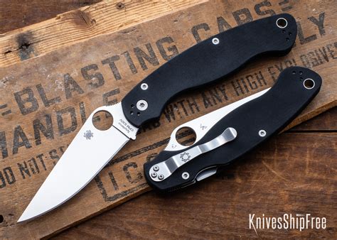 Spyderco Military 2 Black G 10 Cpm S30v Compression Lock C36gp2