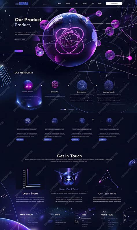 13678 futuristic layout web with 3d effect inno figma effect layout