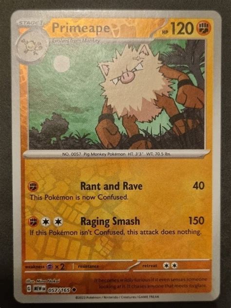 Pokemon 151 Primeape reverse holo 057 165 Köp på Tradera