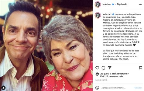 Eugenio Derbez Se Despide De Carmen Salinas Con Tierno Video