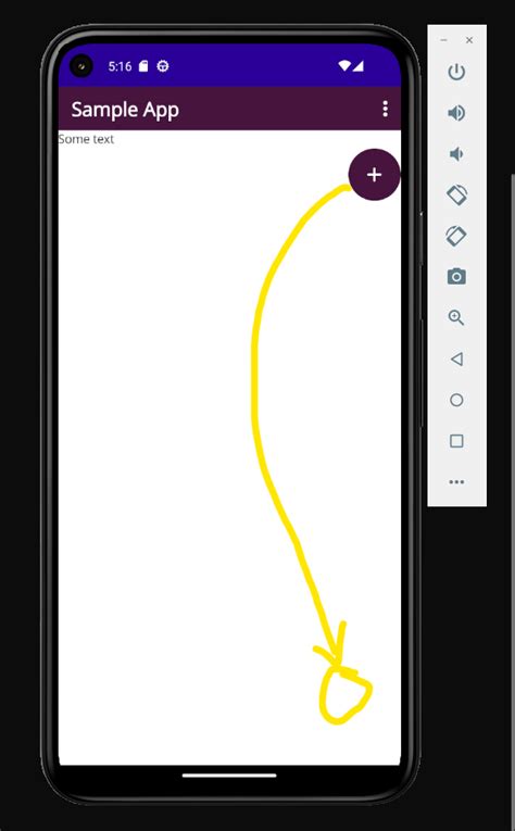C Place Button To The Bottom Right Corner Of The Phone As Fixed