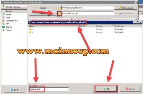 การ Backup Mysql Database แบบ Ftp ข้าม Server ด้วยโปรแกรม Syncbackpro