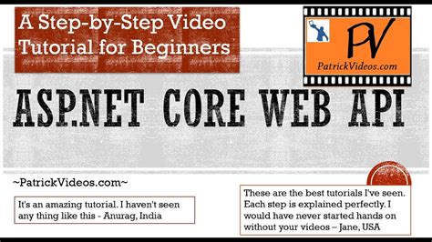 Web Api Core Tutorial