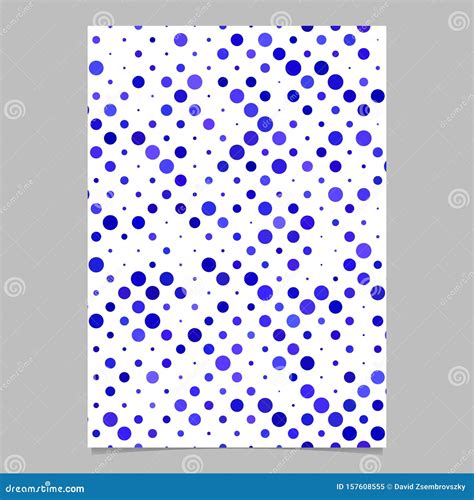 Blue Abstract Dot Pattern Brochure Background Vector Template Design