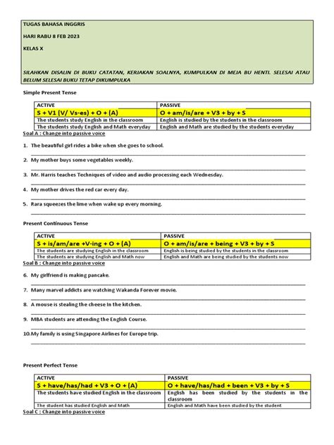 Passive Voice Fix Pdf Linguistics