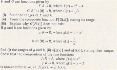 Solved F RR Where F X X G R R Where G X X I Chegg Com