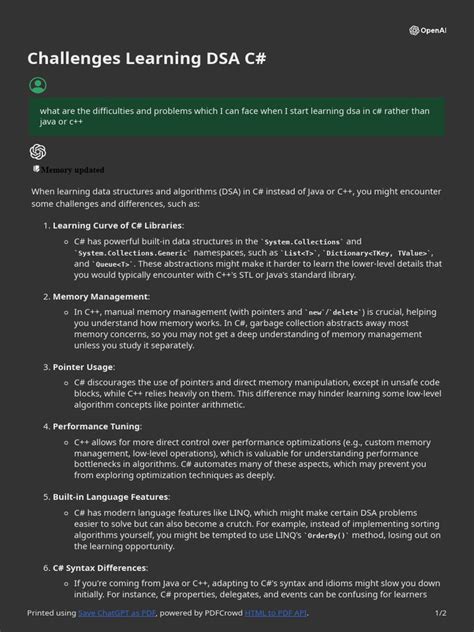 Challenges Learning Dsa C Pdf
