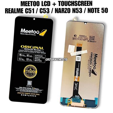 Jual Meetoo Lcd Touchscreen Compatible For Realme C51 C53 Narzo N53 Note 50 Black
