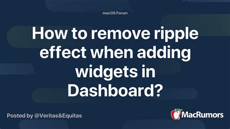 How To Remove Ripple Effect When Adding Widgets In Dashboard