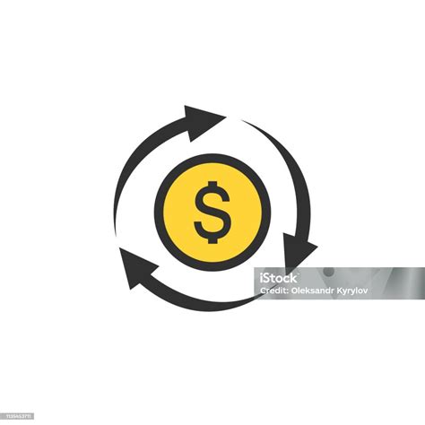 円矢印アイコンのドルアイコン銀行通貨現金手数料為替金融クレジット支払記号ベクトル図 アイコンのベクターアート素材や画像を多数ご用意