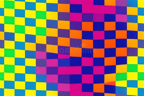 Abstract Checkerboard Seamless Pattern Design Image Generated By Ai