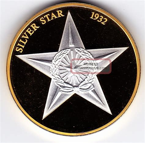 1932 United States Silver Star Gold And Silver Plated Commemorative