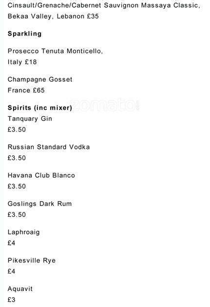 Menu At Pelt Trader Pub And Bar London