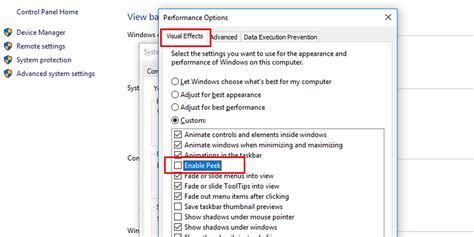 How To Turn Peek At Desktop On And Off In Windows 10