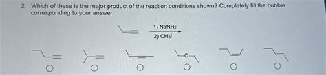 Solved by an EXPERT Which of these is the major product of the reaction ...