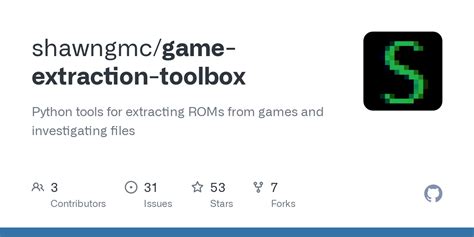 Github Shawngmcgame Extraction Toolbox Python Tools For Extracting