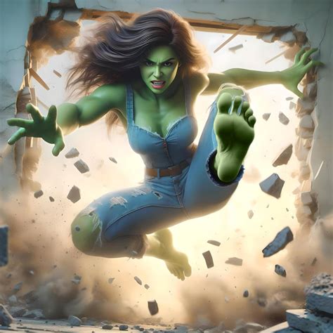 She Hulk Feet By Dalbrad On Deviantart
