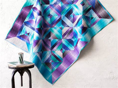 Ombre Fabrics Are Stunning In This Quilt Quilting Digest
