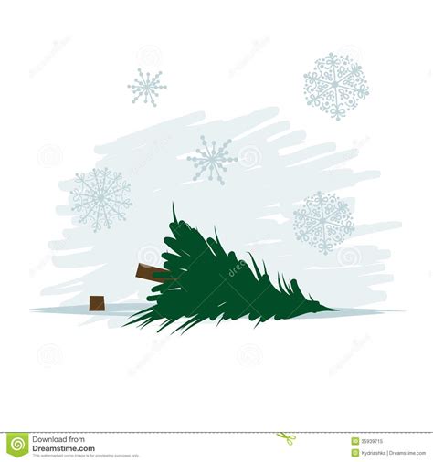 Felled Tree Or Stump And Ax Deforestation Ecological Problem Vector
