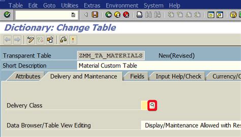 How To Create Transparent Table In SE SAPported
