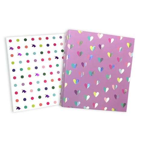 Class Act Stationery 2 Pack 1 5 Inch 3 Ring Binders Bright Blossom