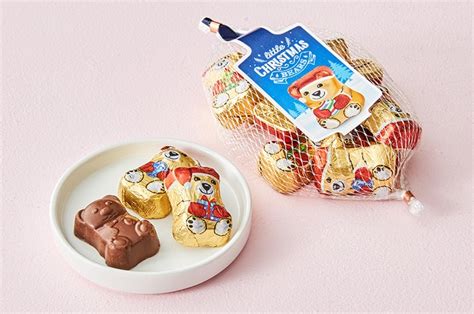 위니비니 크리스마스 홀리데이 베어 초콜릿 메시백 100g X 2개입 마켓컬리