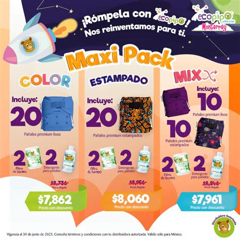 Paquete De Pañales Ecológicos Maxi Pack Ecopipo Monterrey
