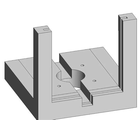 3d Model Of The Wide Spacing Microstrip Patch Array Mount
