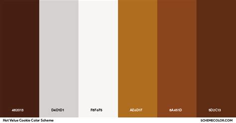 Hot Value Cookie Color Scheme Palettes SchemeColor