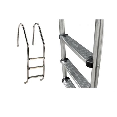 Echelle Inox 4 Marches Piscine Traditionnelle Piscine Plus