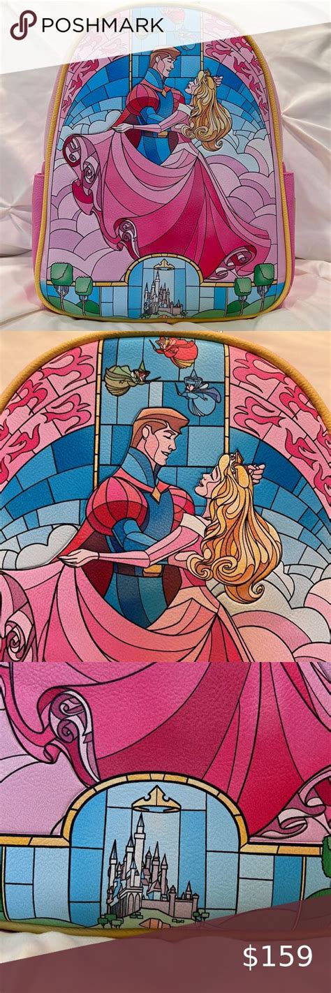 Loungefly Exclusive Disney Sleeping Beauty Aurora Stained Glass Mini