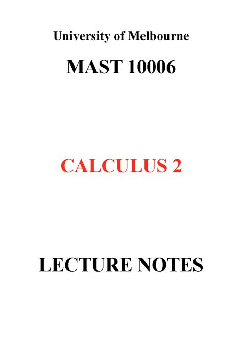 MAST10004 Calculus 2 Cheat Sheet LIMITS LIMITS SERIES Differentiable