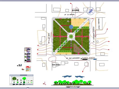 Parque Urbano En AutoCAD Descargar CAD MB Bibliocad