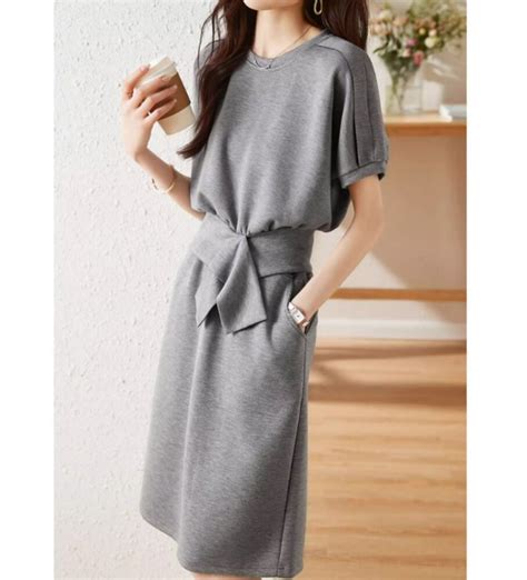 イエベ服 フロントクロス ワンピース （イエベ秋向け） ニットワンピース イエベファッション専門通販 Iebel