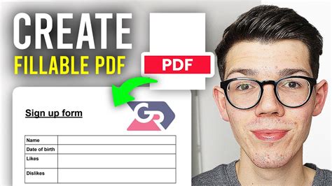 how to create fillable pdf form full guide youtube