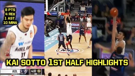Kai Sotto 1st Half Highlights Vs Melbourne United Youtube