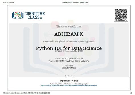 Abhiram K On Linkedin Completed Python 101 For Data Science