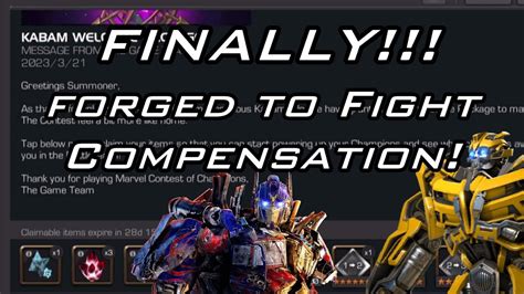 Forged To Fight MCOC Compensation 6 Star Nexus Crystal Opening YouTube