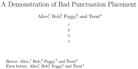 Punctuation Authblk Footnote Marks Beforeatop Commas Tex Latex