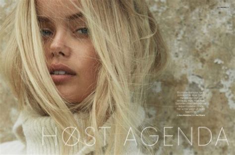 Frida Aasen Poses In New Season Trends For Elle Norway