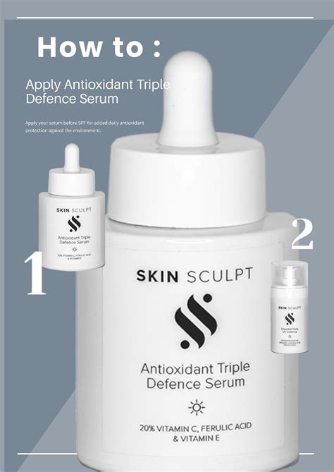 Vitamin C Serum Antioxidant Triple Defence Serum Skin Sculpt