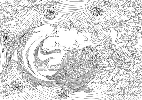 海阔凭鱼跃天高任鸟飞风格插画设计作品 设计人才灵活用工 设计dna